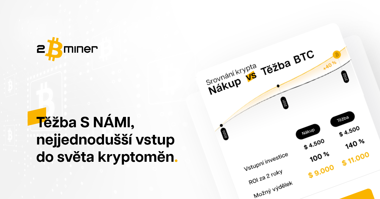 2Bminer.com - Těžba S NÁMI, nejjednodušší vstup do světa kryptoměn.